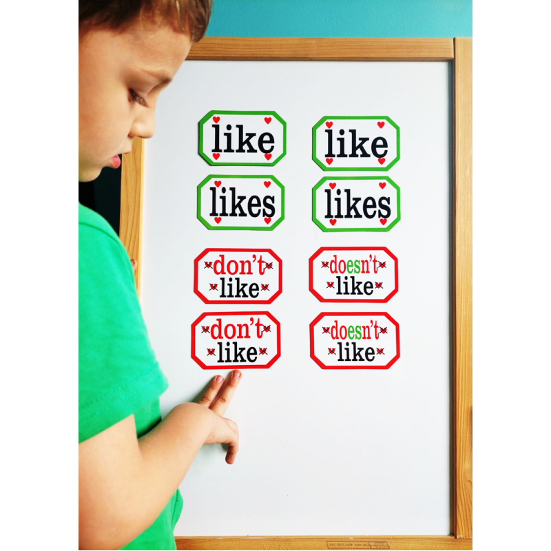 like dont like manyetik kelime kartlari